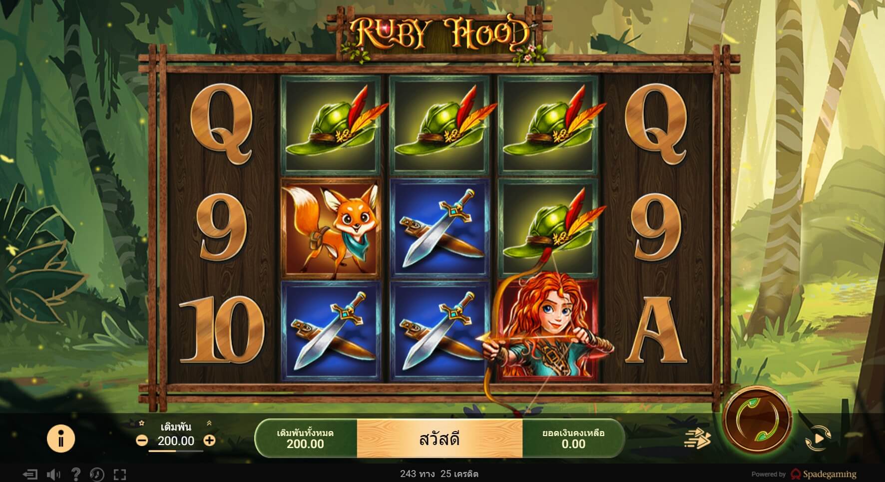 RUBY HOOD เกมสล็อตจากค่าย SPADEGAMING - AMBBET